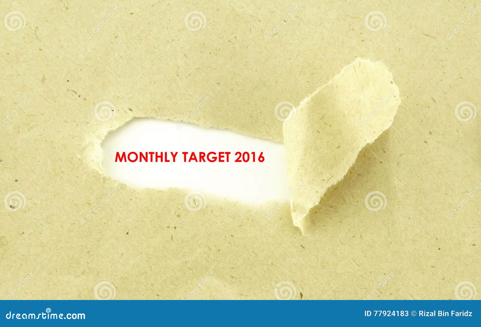 MONTHLY TARGET 2016 stock image. Image of july, information - 77924183