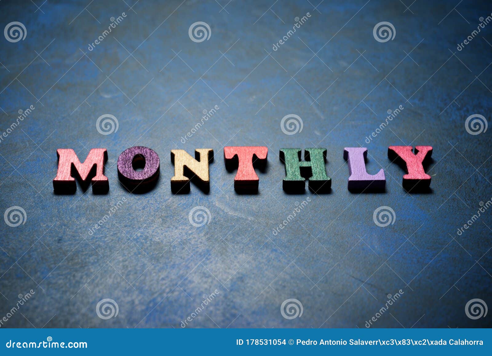 Monthly word view stock photo. Image of plan, decor - 178531054