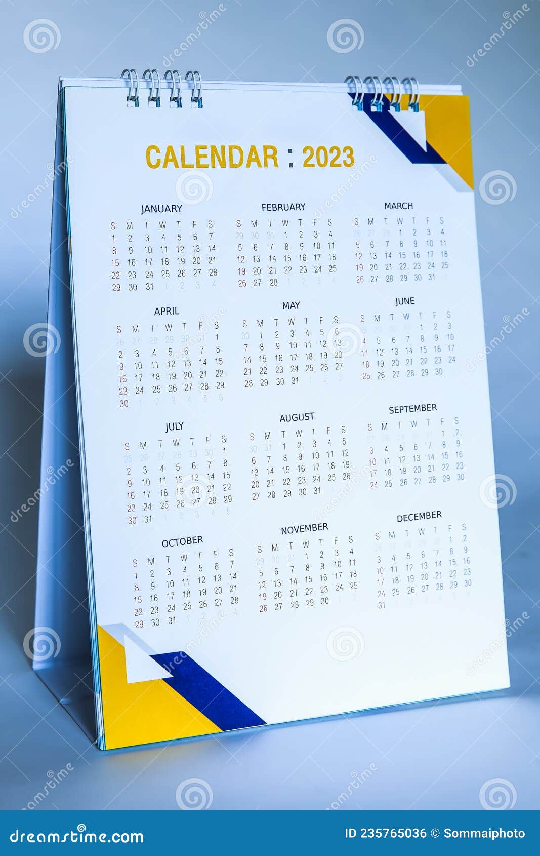 Calendar Year 2024 Schedule. 2024 Desk Calender Notepad On White ...