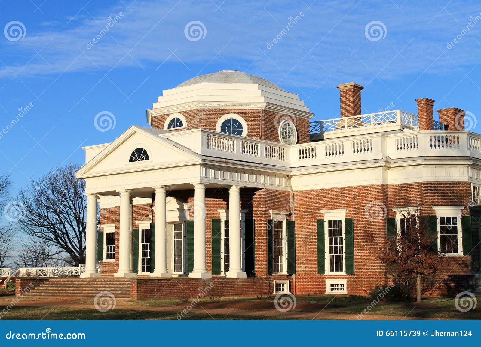 Monticello back stock image. Image of historic, america - 66115739