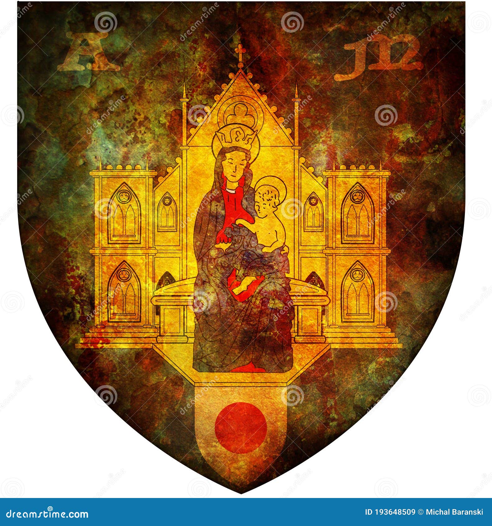 Montpellier coat of arms stock illustration. Illustration of ...