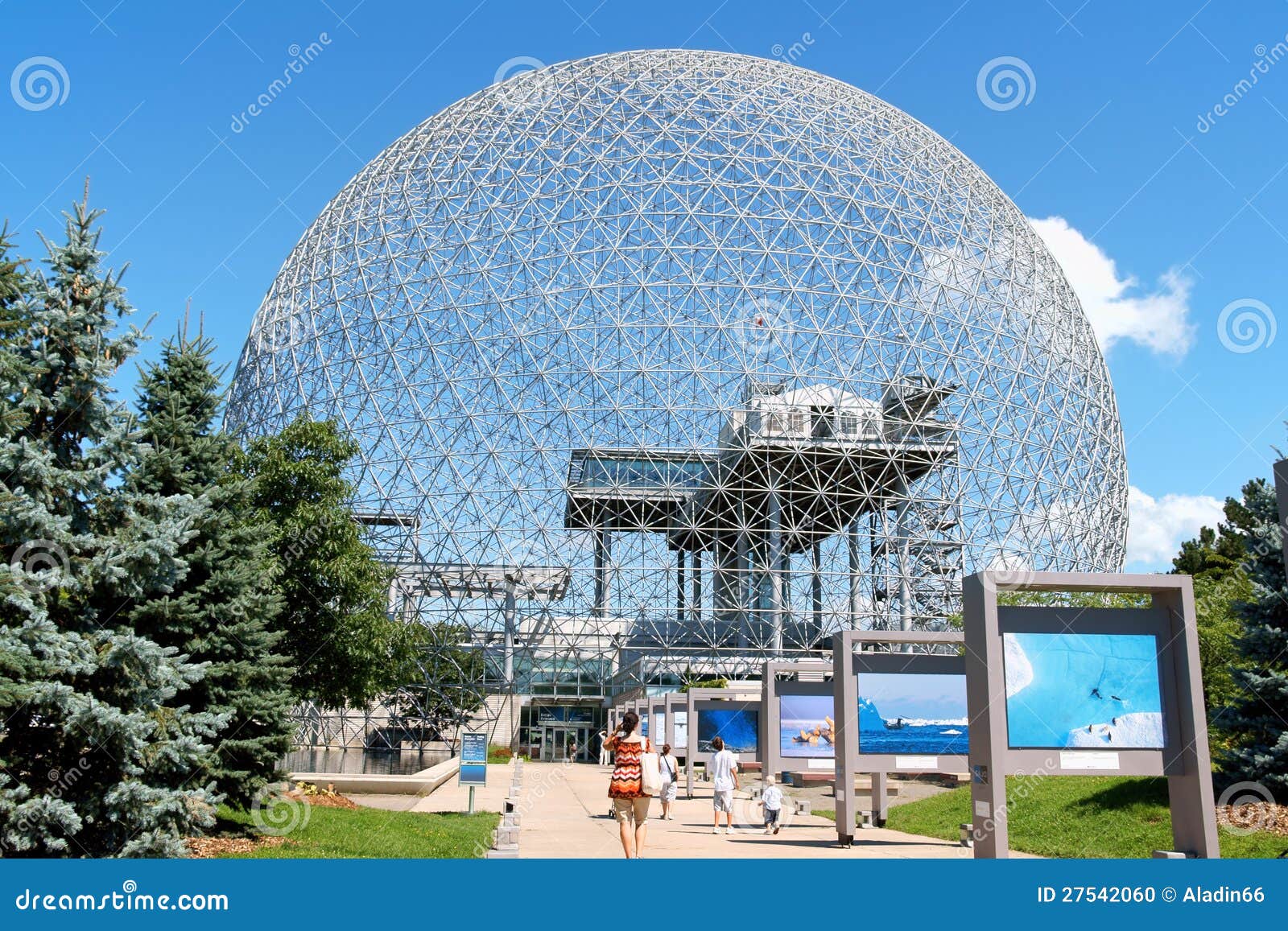Montreal Biosphere in Canada Editorial Image - Image of dome, quebec ...