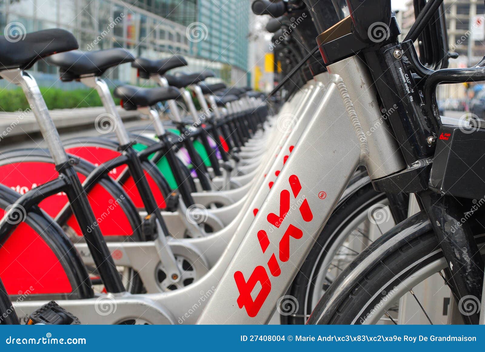 Montreal bixi editorial stock image. Image of downtown - 27408004