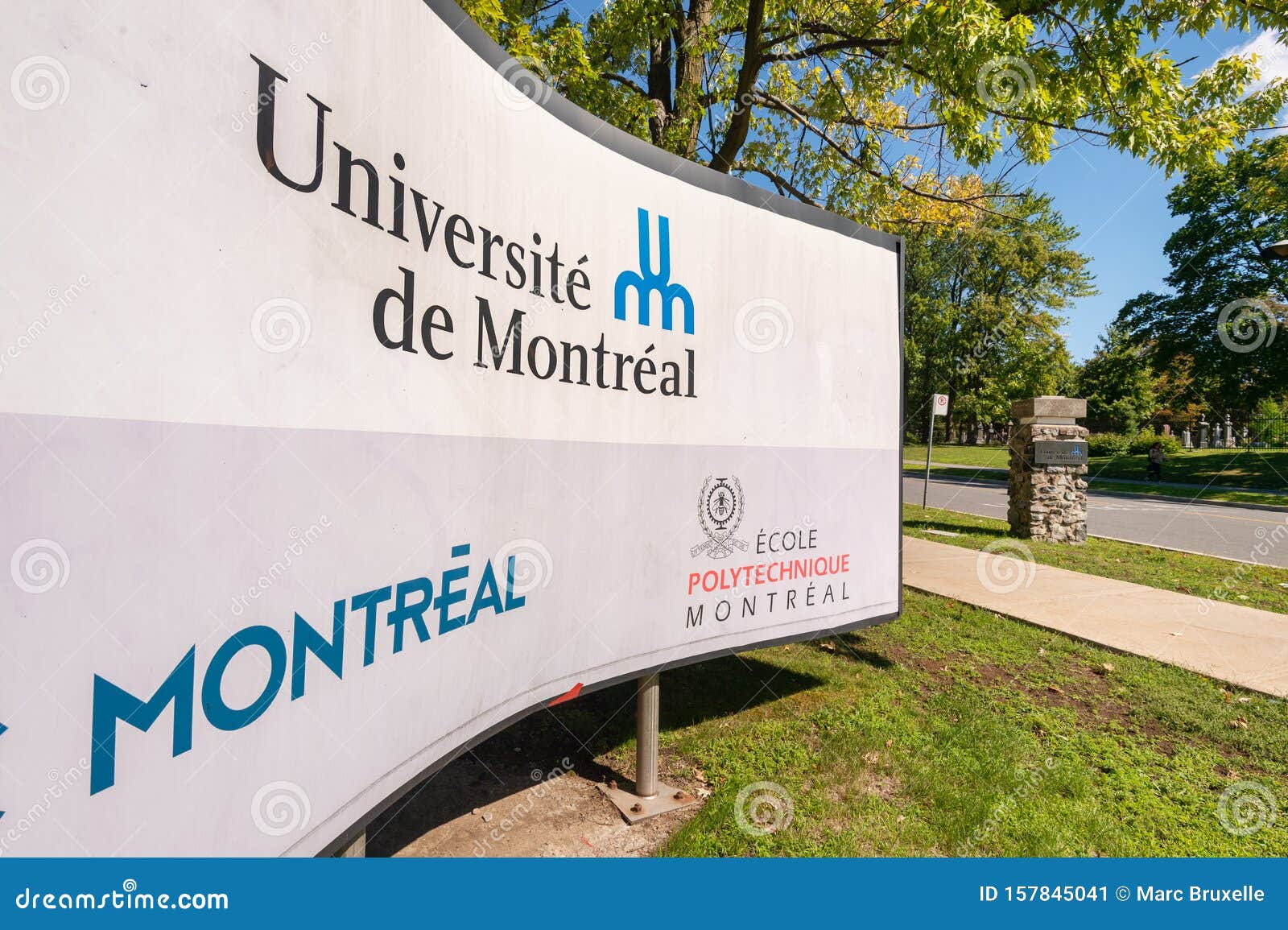 University of Montreal UDEM Sign Editorial Photo - Image of campus ...