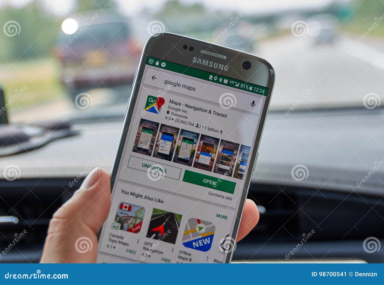 Google Maps Mobile Application Editorial Photo - Image of screen ...