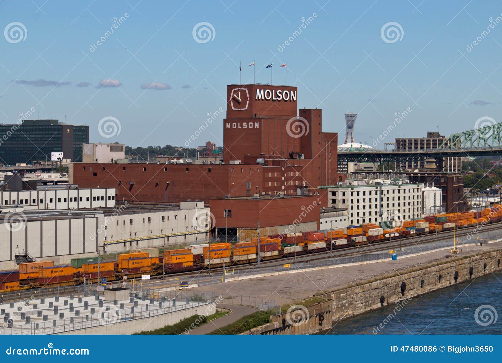 MONTREAL, CANADA - August 24, 2013: the Molson Brewery at the O ...