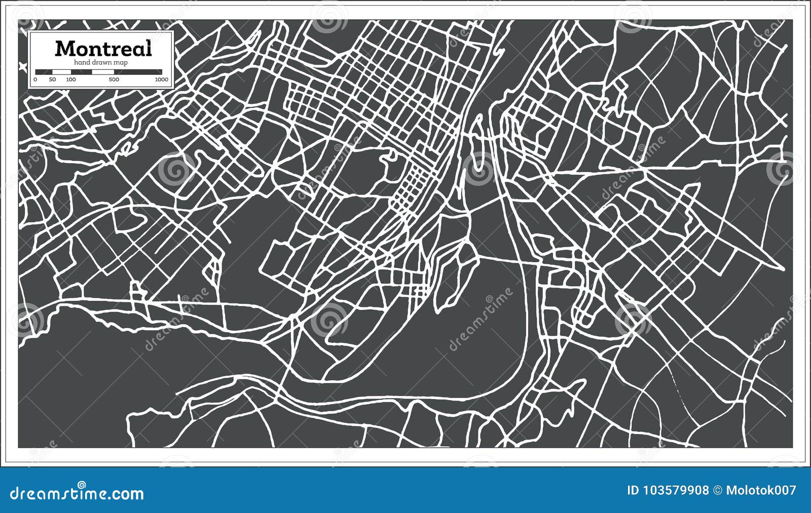Montreal Canada City Skyline Silhouette Cartoon Vector | CartoonDealer ...