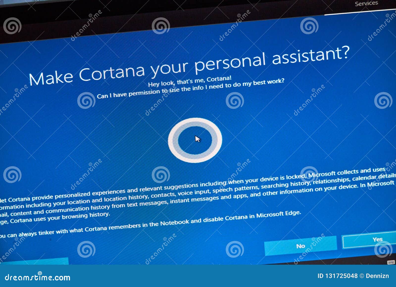 MONTREAL, CANADA - NOVEMBER 8, 2018: Windows Cortana, Personal ...