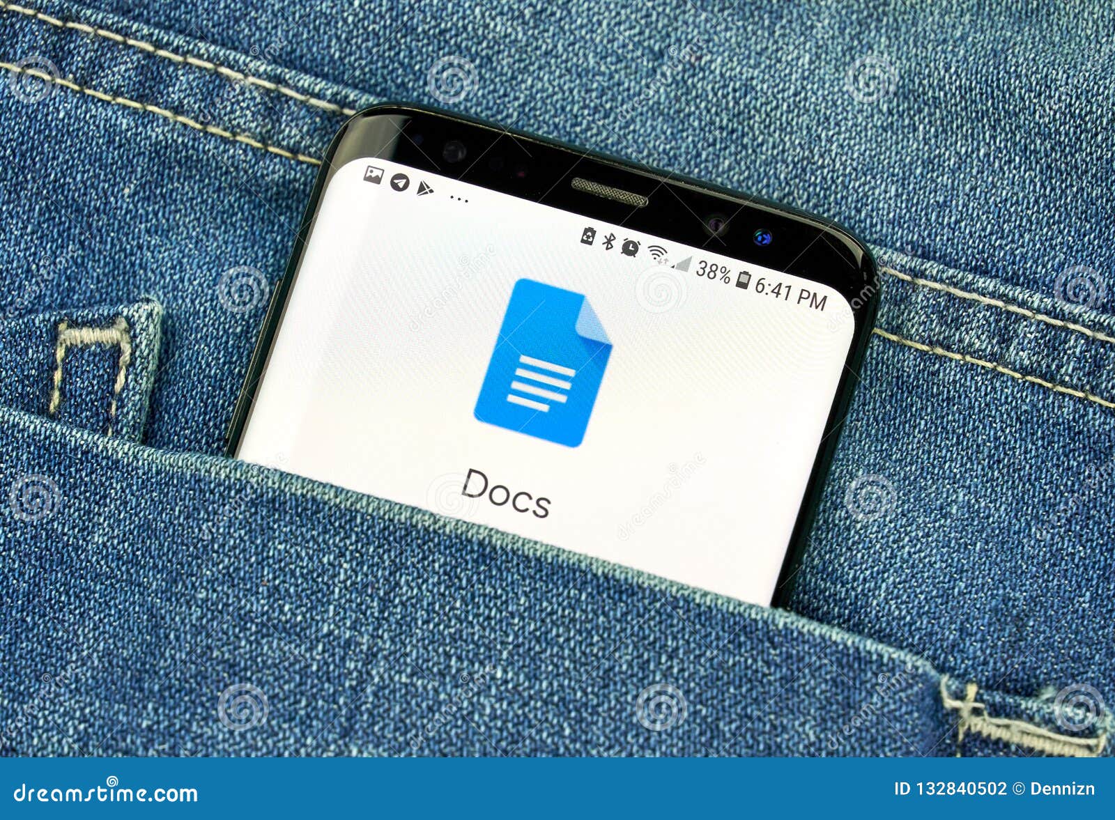 Google Docs App on a Phone Screen in a Pocket Editorial Photography ...