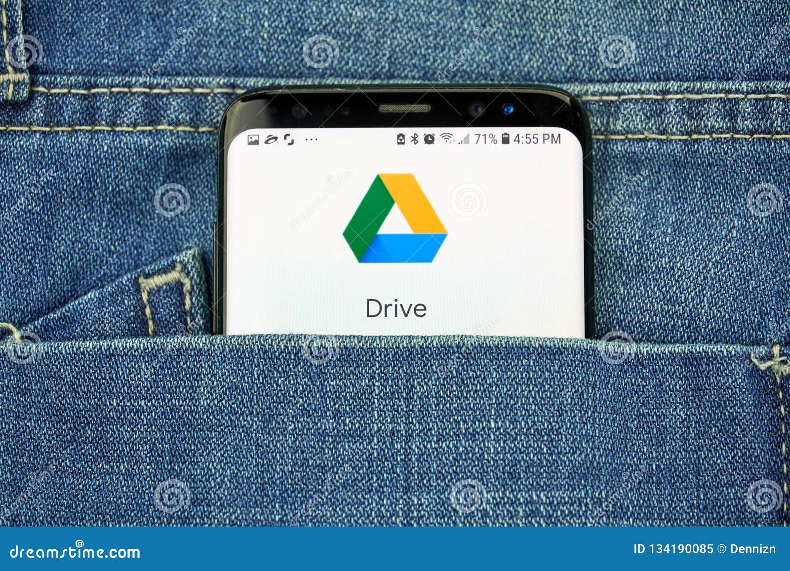 Google Drive App on a Phone Screen in a Pocket Editorial Image - Image ...