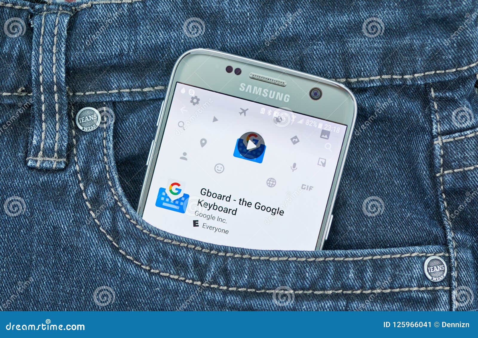 Google Gboard Mobile Application on Screen of Samsung Editorial Photo ...