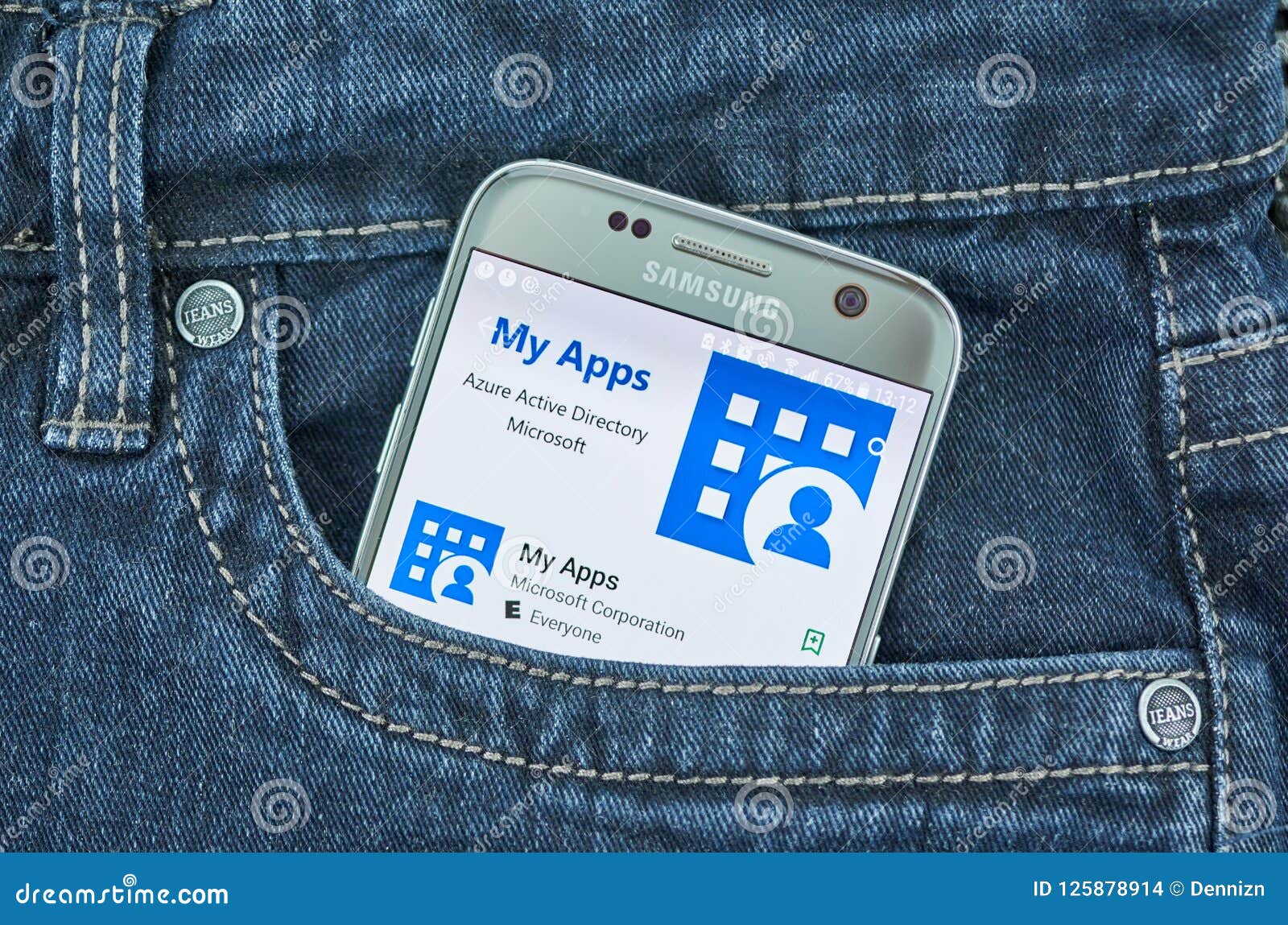 Microsoft My Apps Mobile Application on Screen of Samsung Editorial ...
