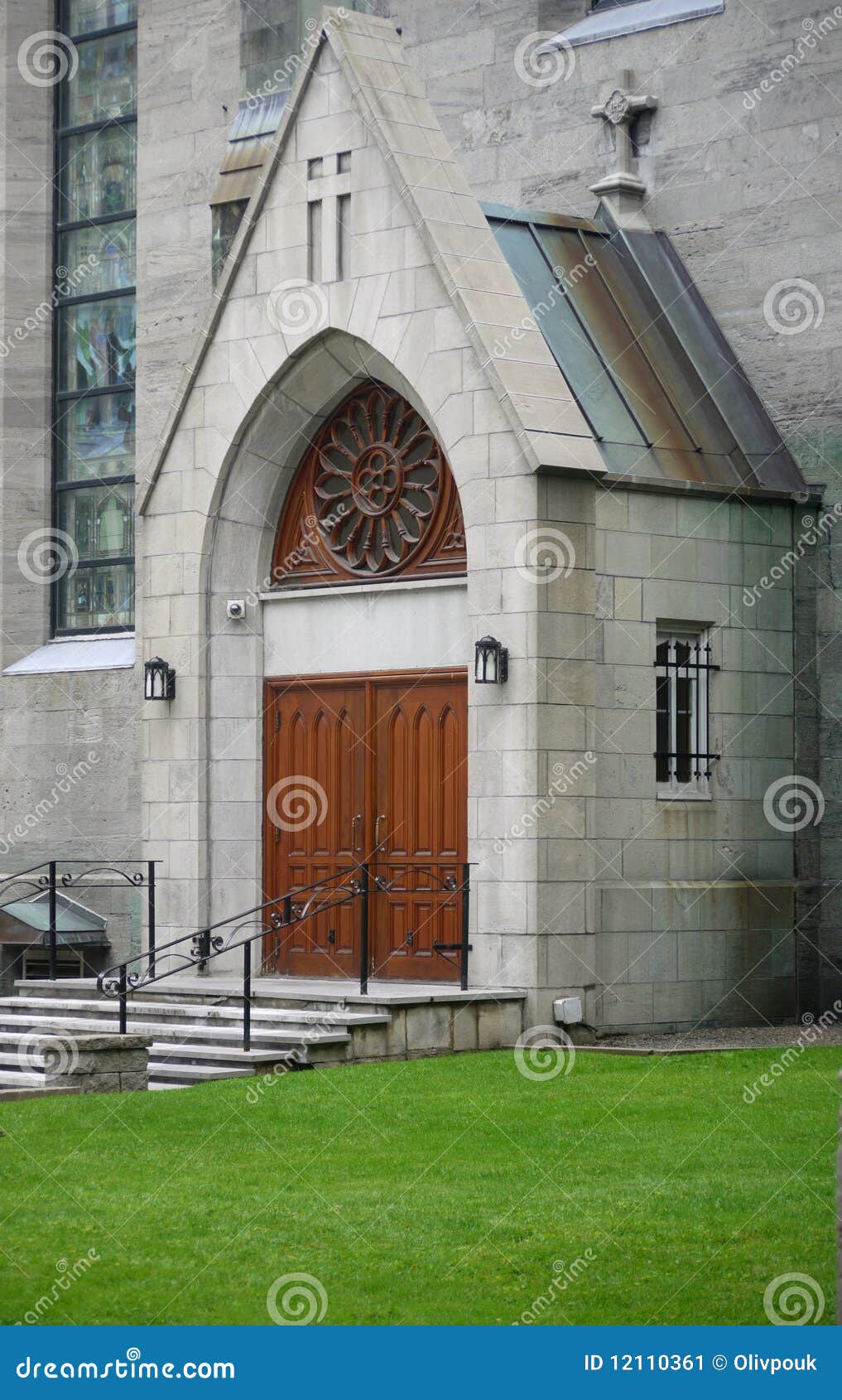 Montreal Church porch stock image. Image of entrance - 12110361