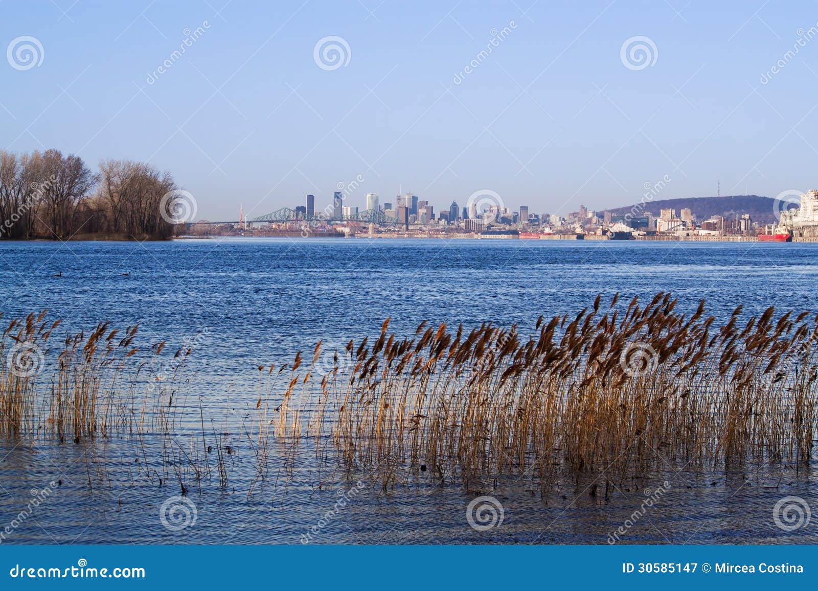Montreal City stock image. Image of harbor, clouds, colourful - 30585147