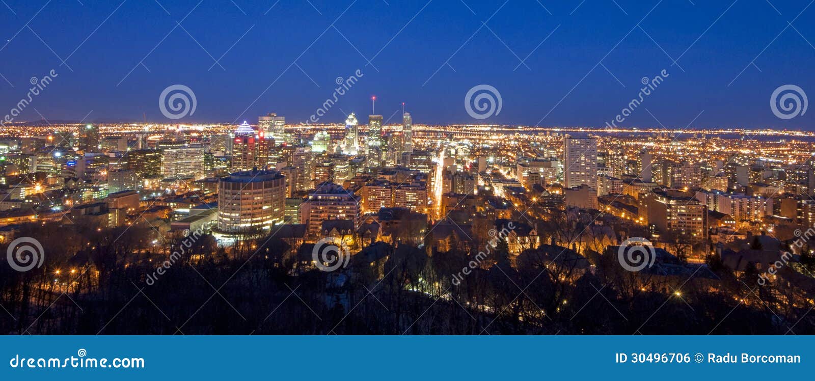 Montreal Nightfall stock photo. Image of life, ontario - 30496706