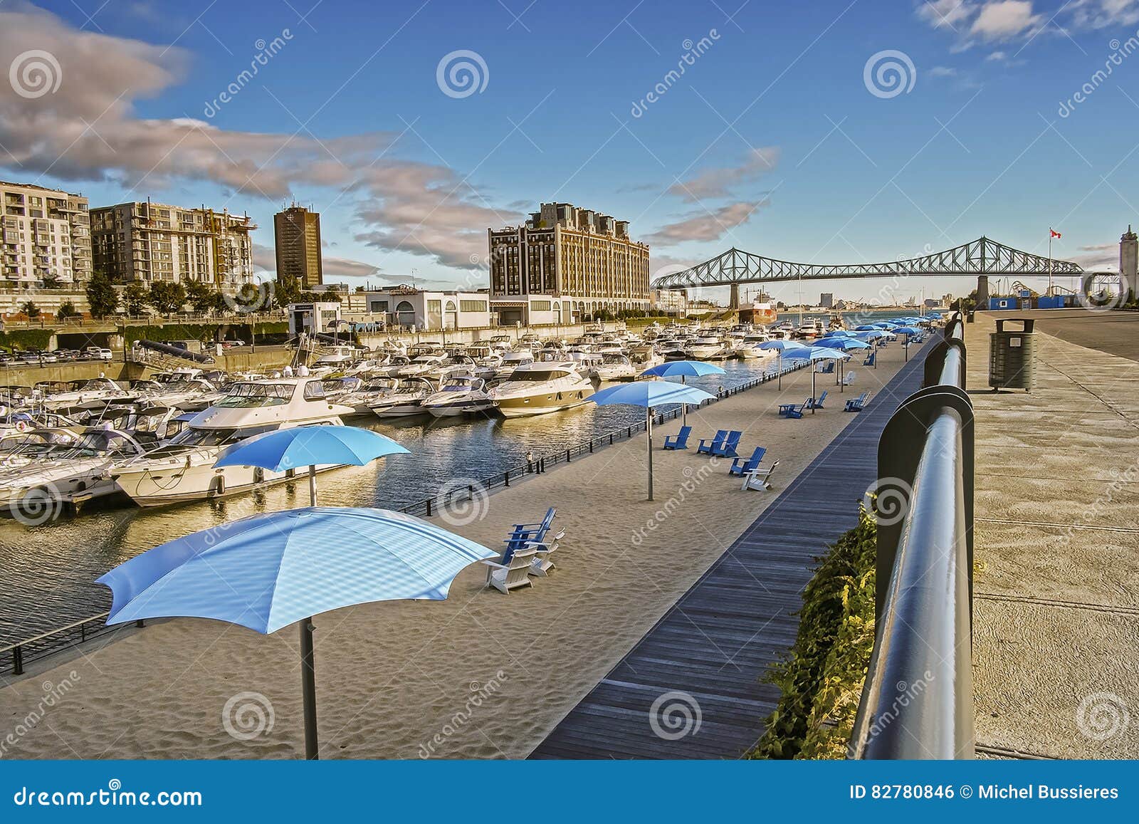 Montreal Old Port scene editorial photo. Image of cityscape - 82780846