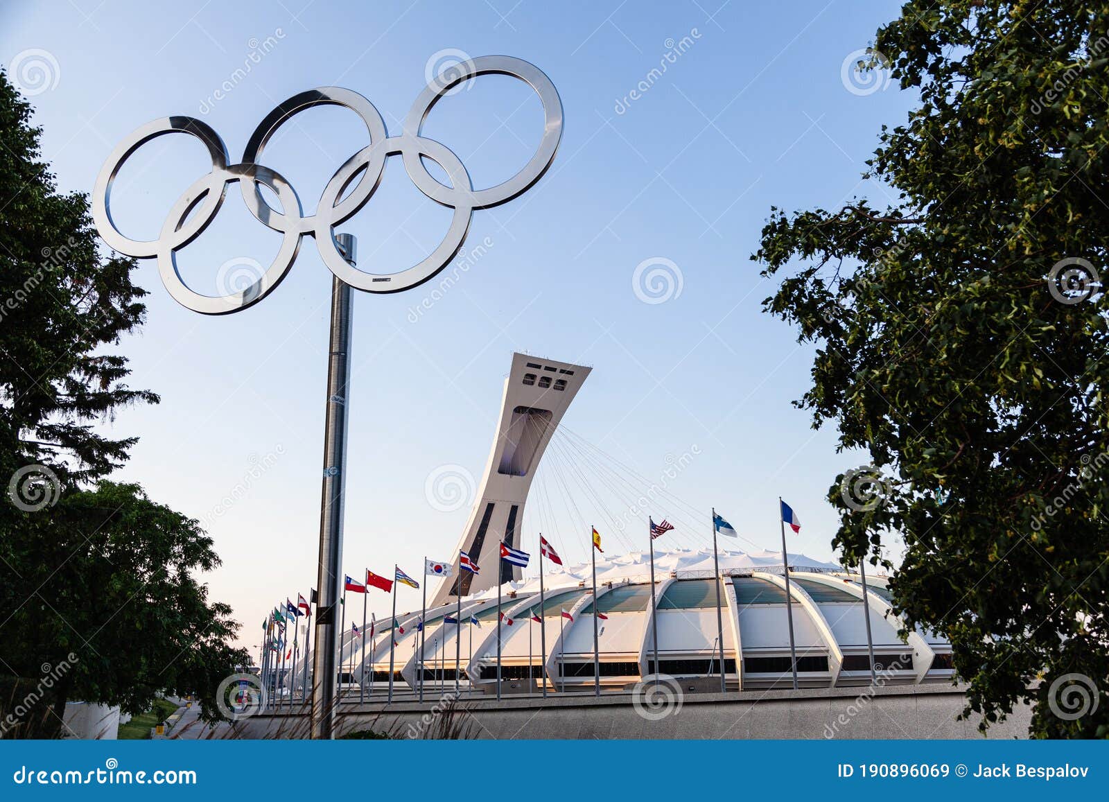 Montreal Olympic Stadium Quebec Canada Editorial Stock Image - Image of ...