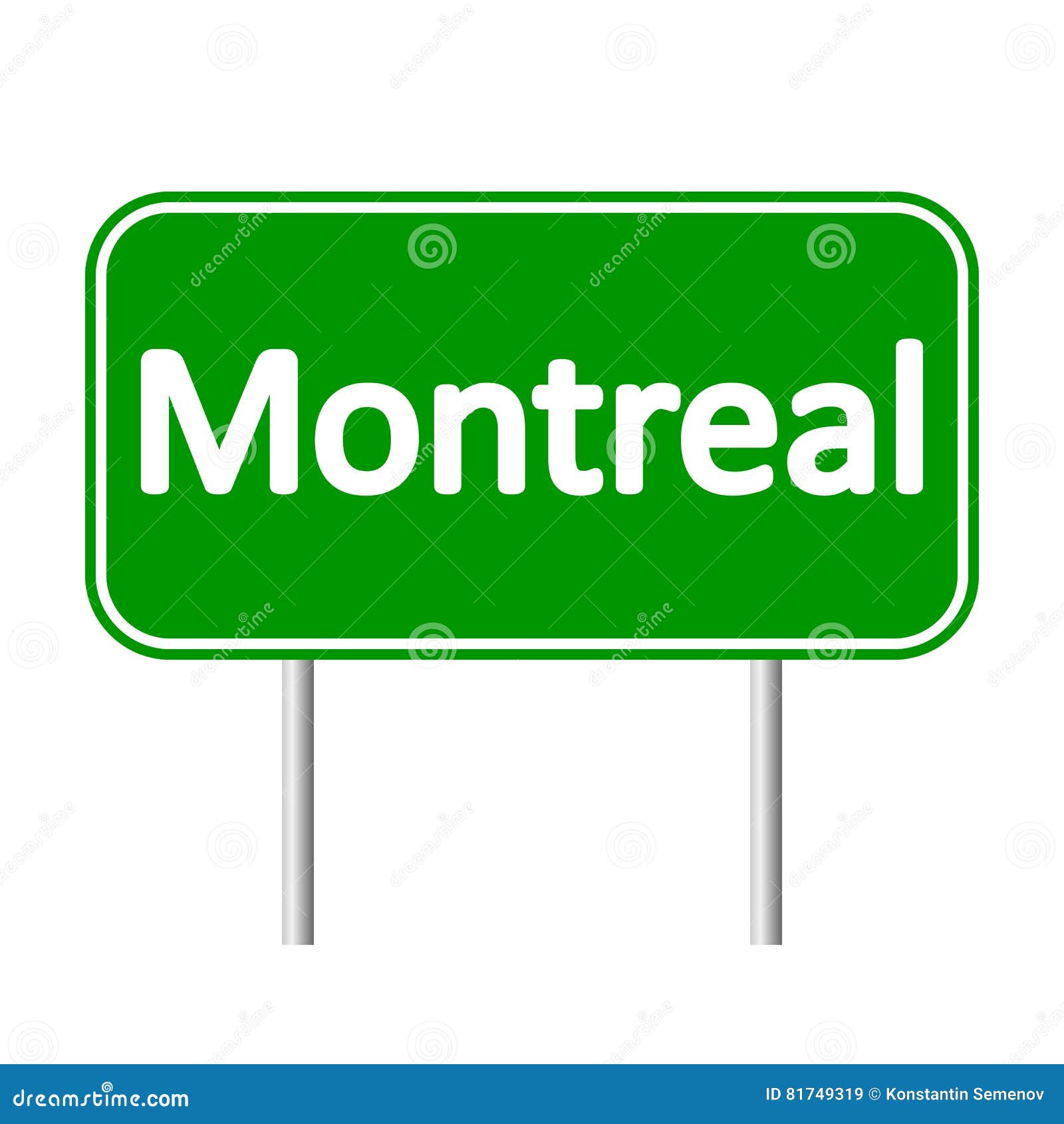 Montreal Traffic Sign Royalty-Free Stock Photo | CartoonDealer.com ...