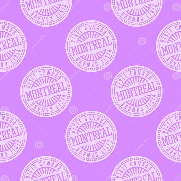 Montreal seamless pattern stock vector. Illustration of destinations ...