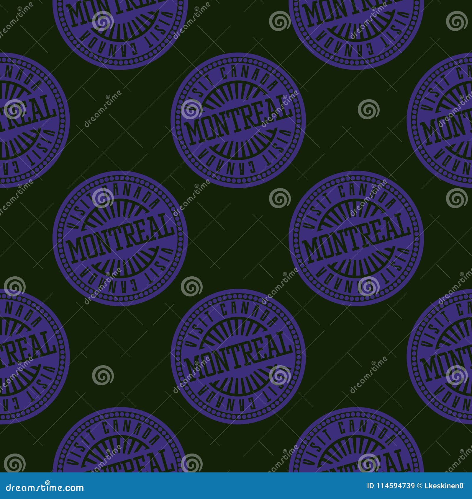 Montreal seamless pattern stock vector. Illustration of canadian ...