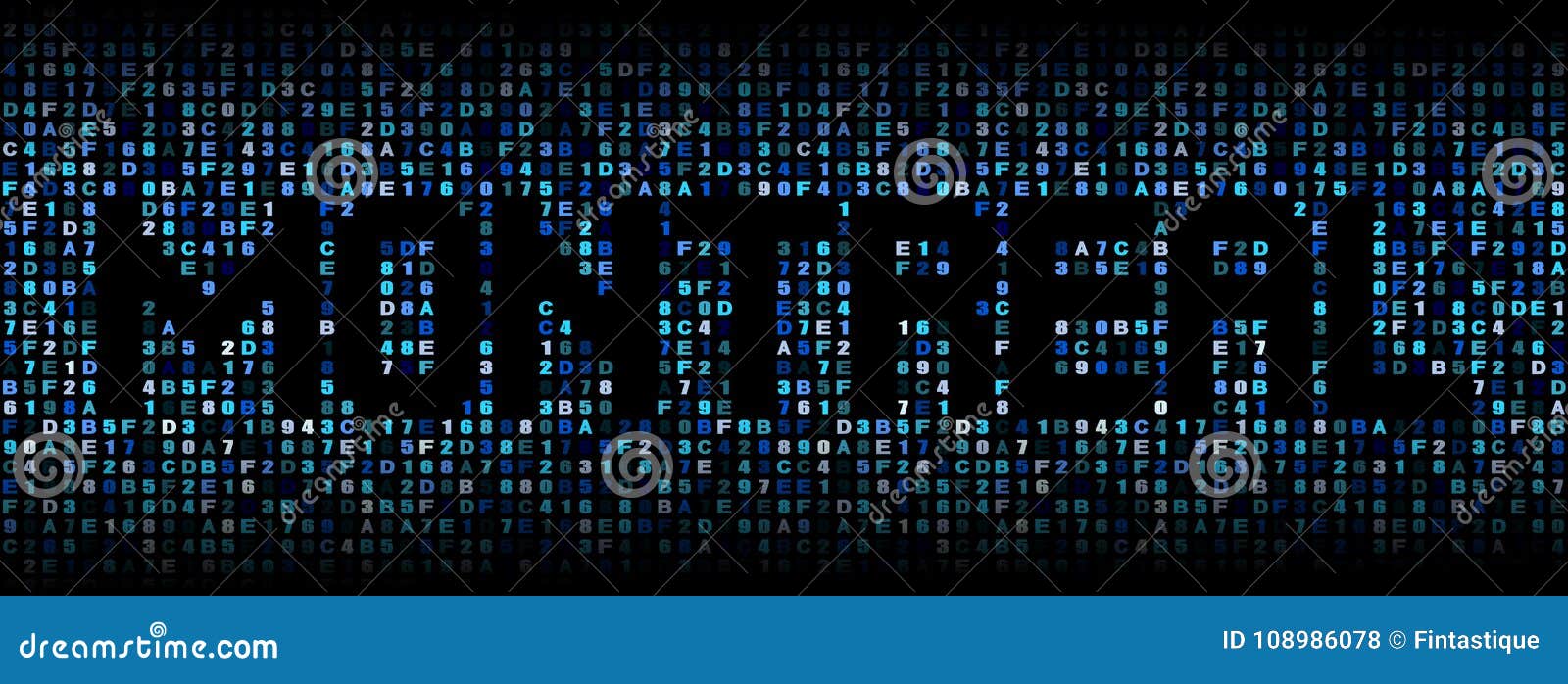 Montreal Text on Hex Code Illustration Stock Illustration ...