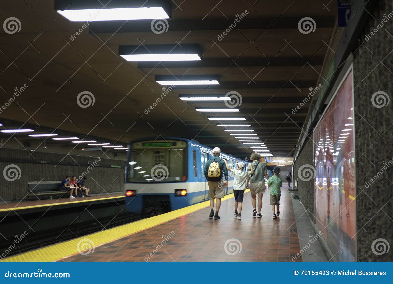 Montreal Viau Subway Station (metro) Editorial Stock Photo - Image of ...