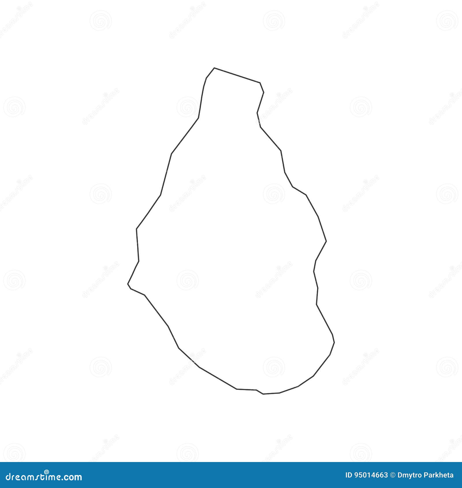 Montserrat Outline Map Cartoon Vector | CartoonDealer.com #323785451