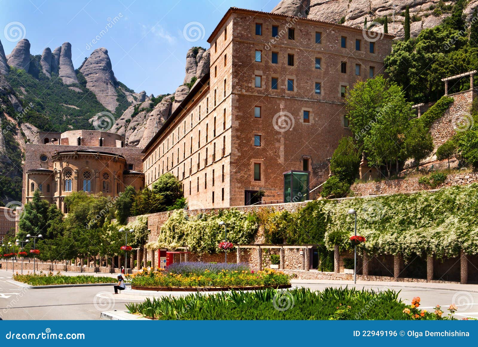 Montserrat Monastery, Barcelona, Catalonia, Spain. Stock Photo - Image ...
