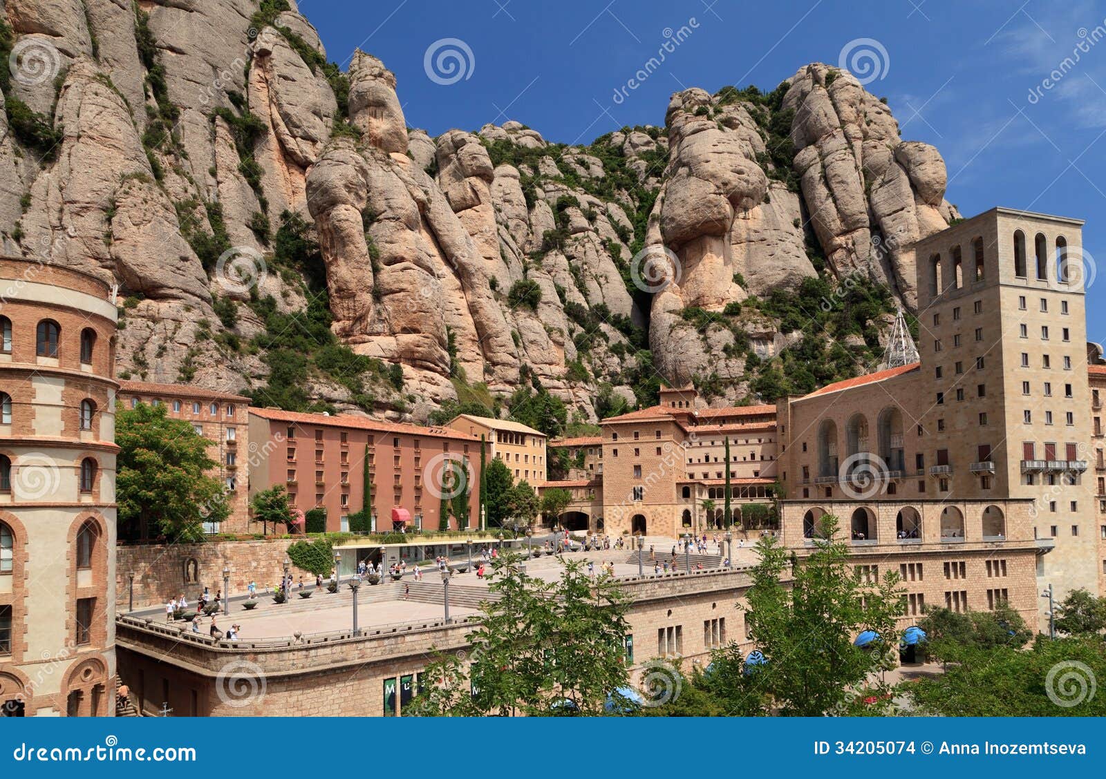 Montserrat Monastery. Catalonia, Spain Stock Photo - Image of spain ...