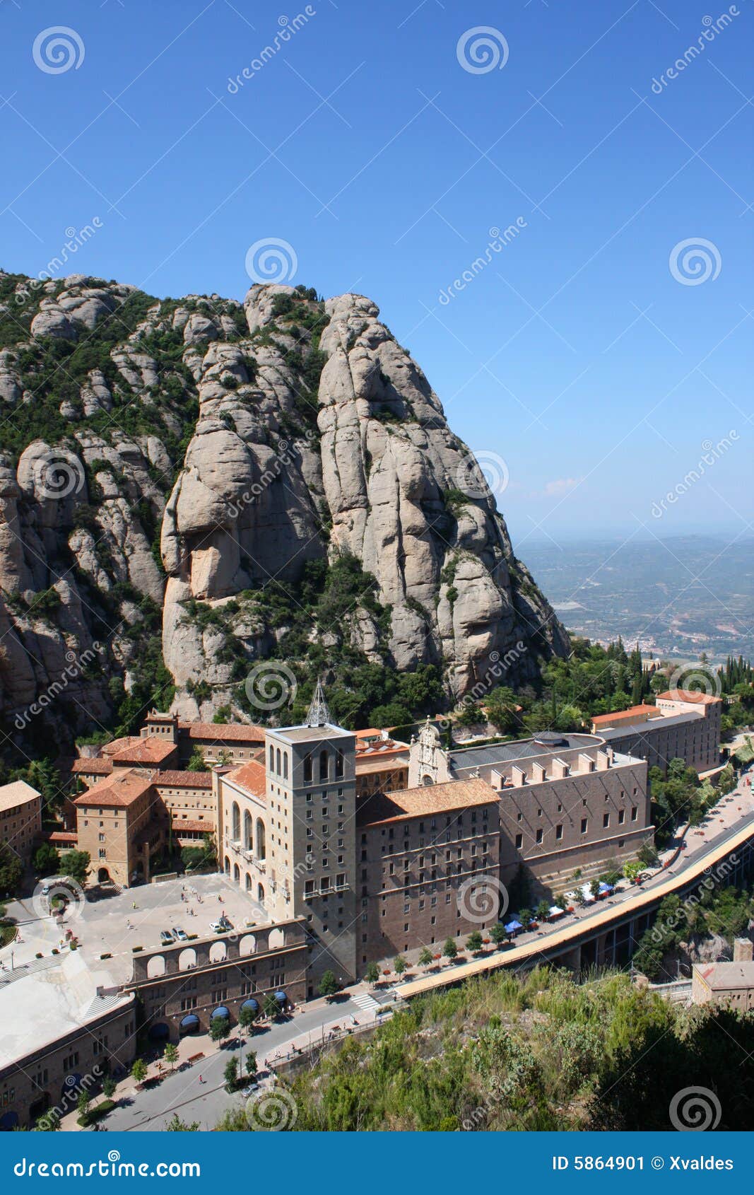 Montserrat mountain stock image. Image of blue, popular - 5864901