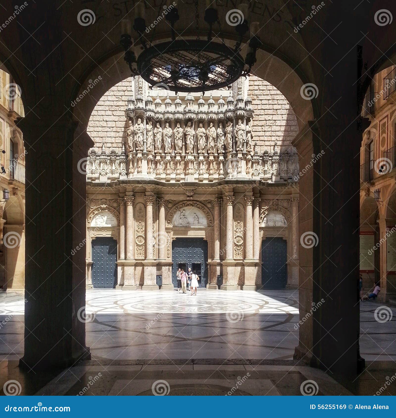 Montserrat stock image. Image of facade, benedictine - 56255169