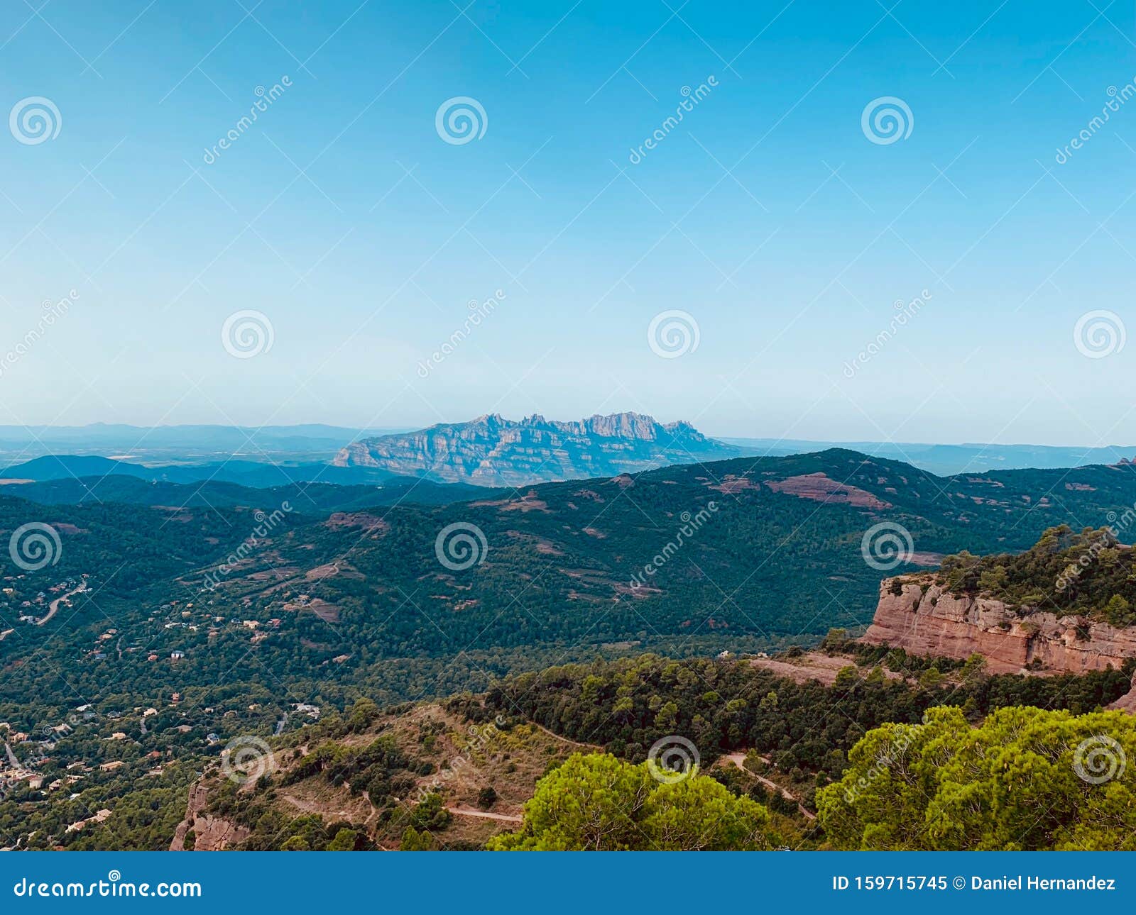 Montserrat view stock image. Image of montserrat, tree - 159715745