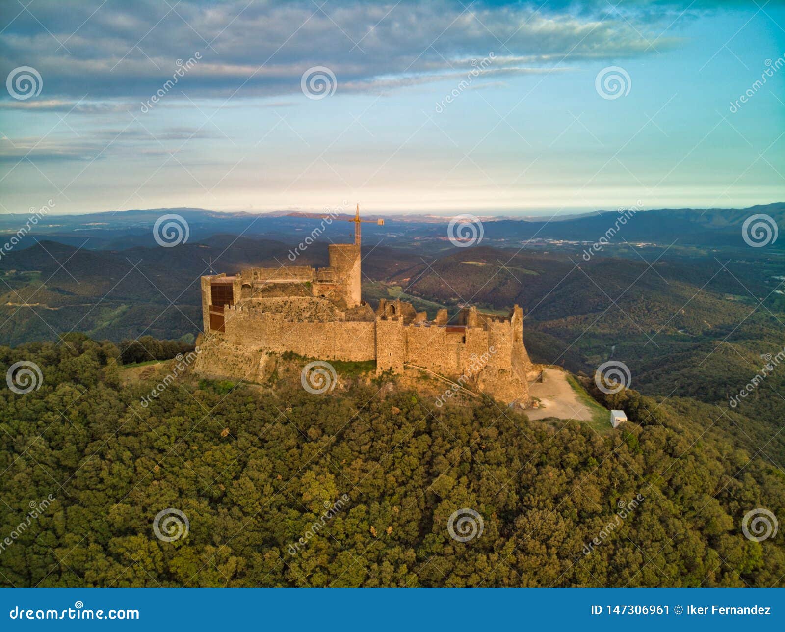 Montsoriu Castle Panorama Royalty-Free Stock Photography ...