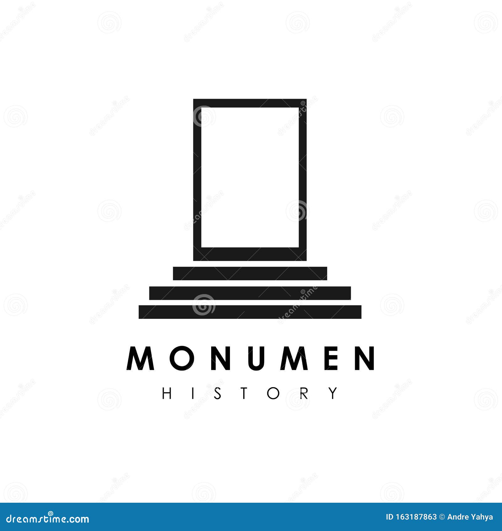 Monumen Logo Template, Design Vector Icon Illustration | CartoonDealer ...