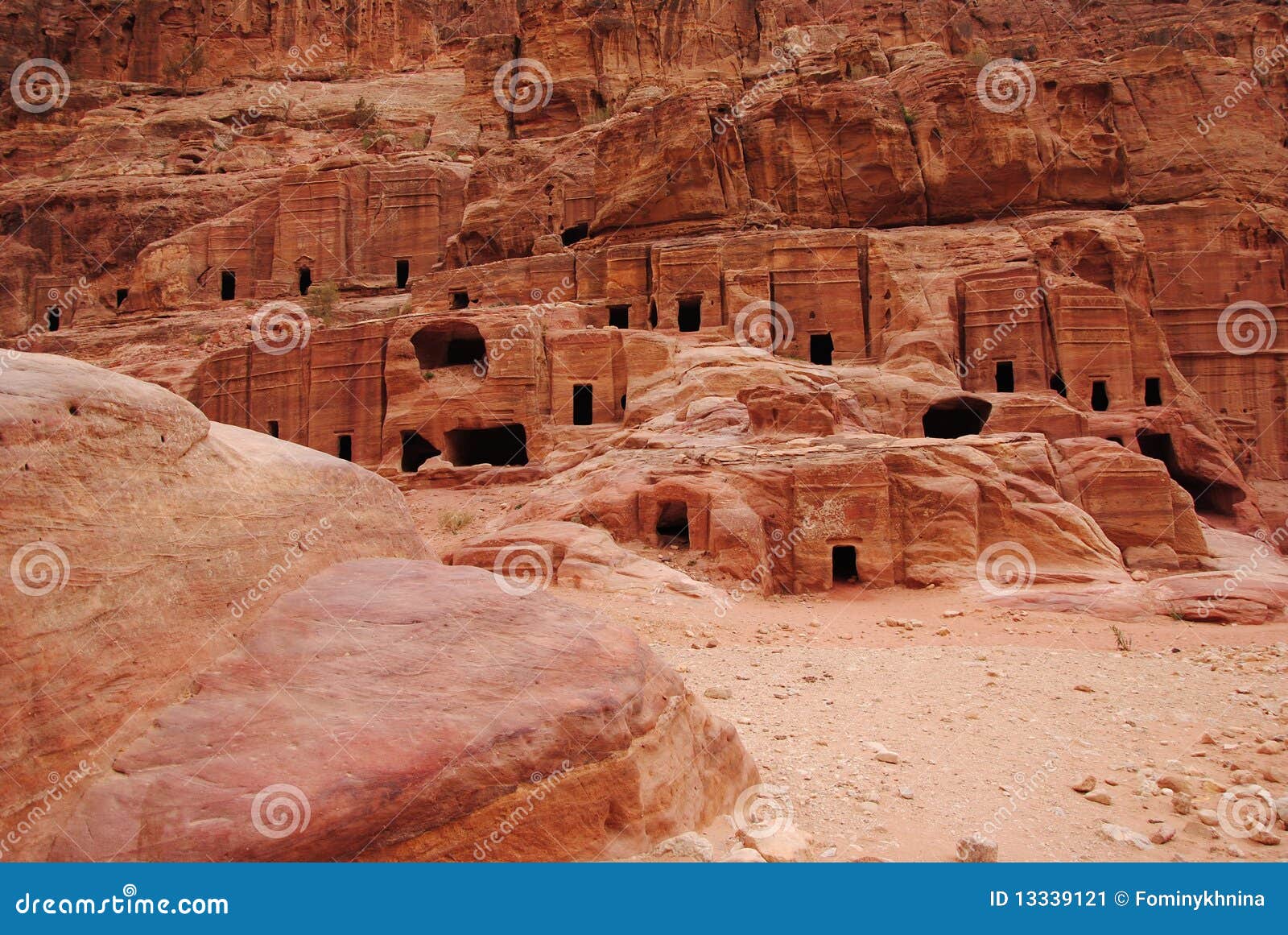 Monument 1 of Architecture in Petra, Iordania Stock Image - Image of ...