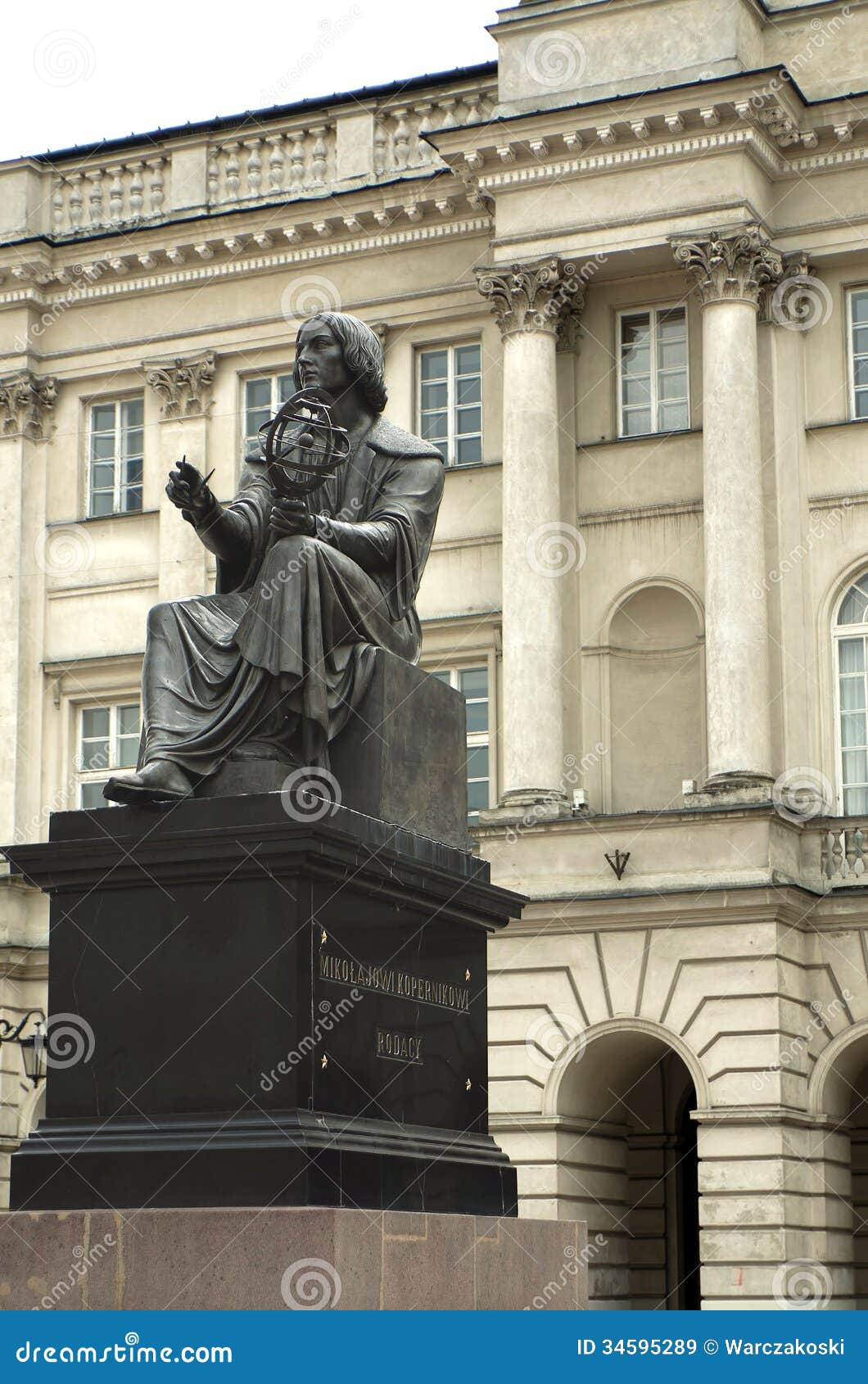 Monument Aan Nicolas Copernicus Stock Afbeelding - Image of buiten ...