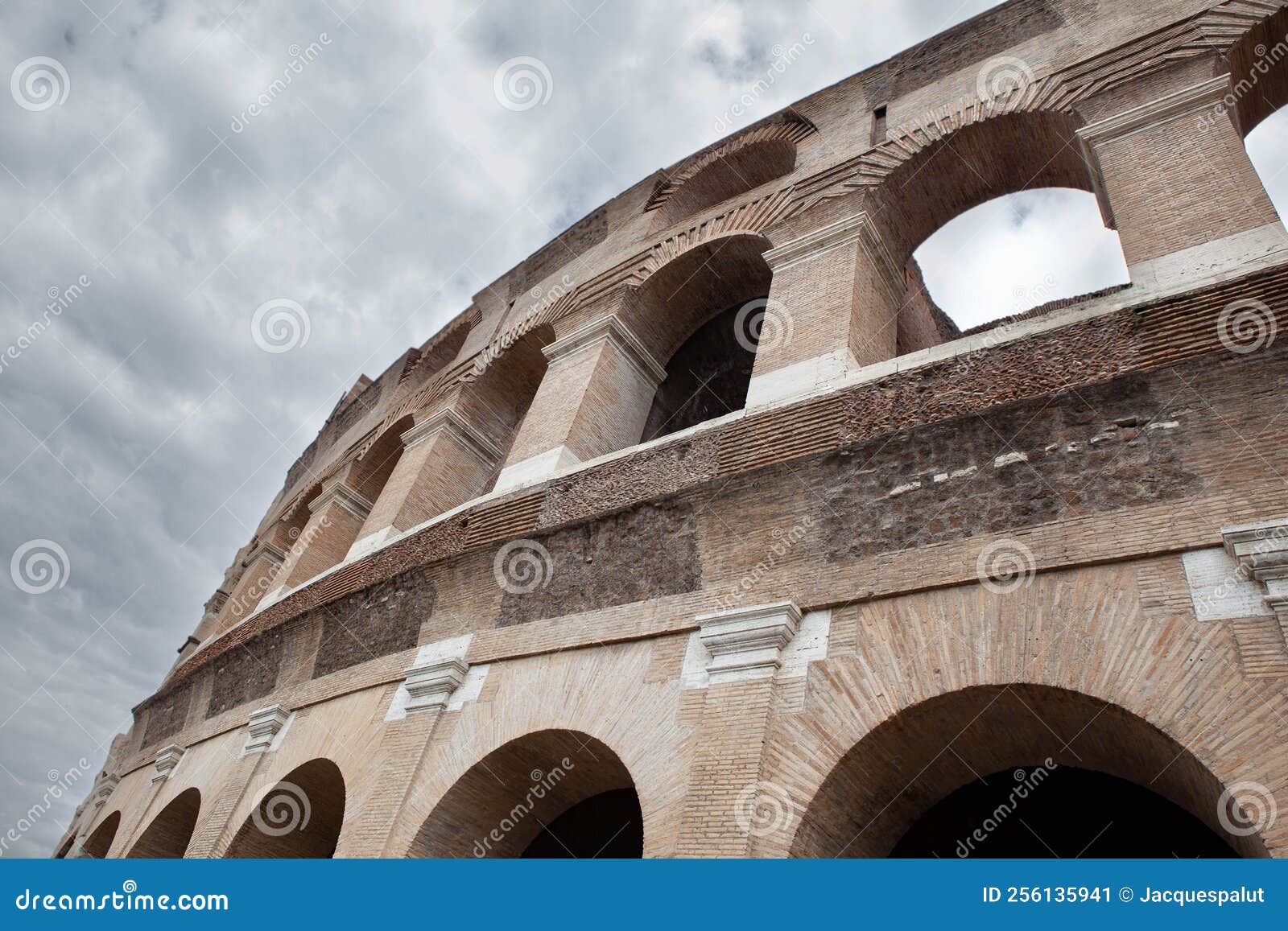 Monument of Ancient Rome and Cloudy Sky in the Background Stock Image ...