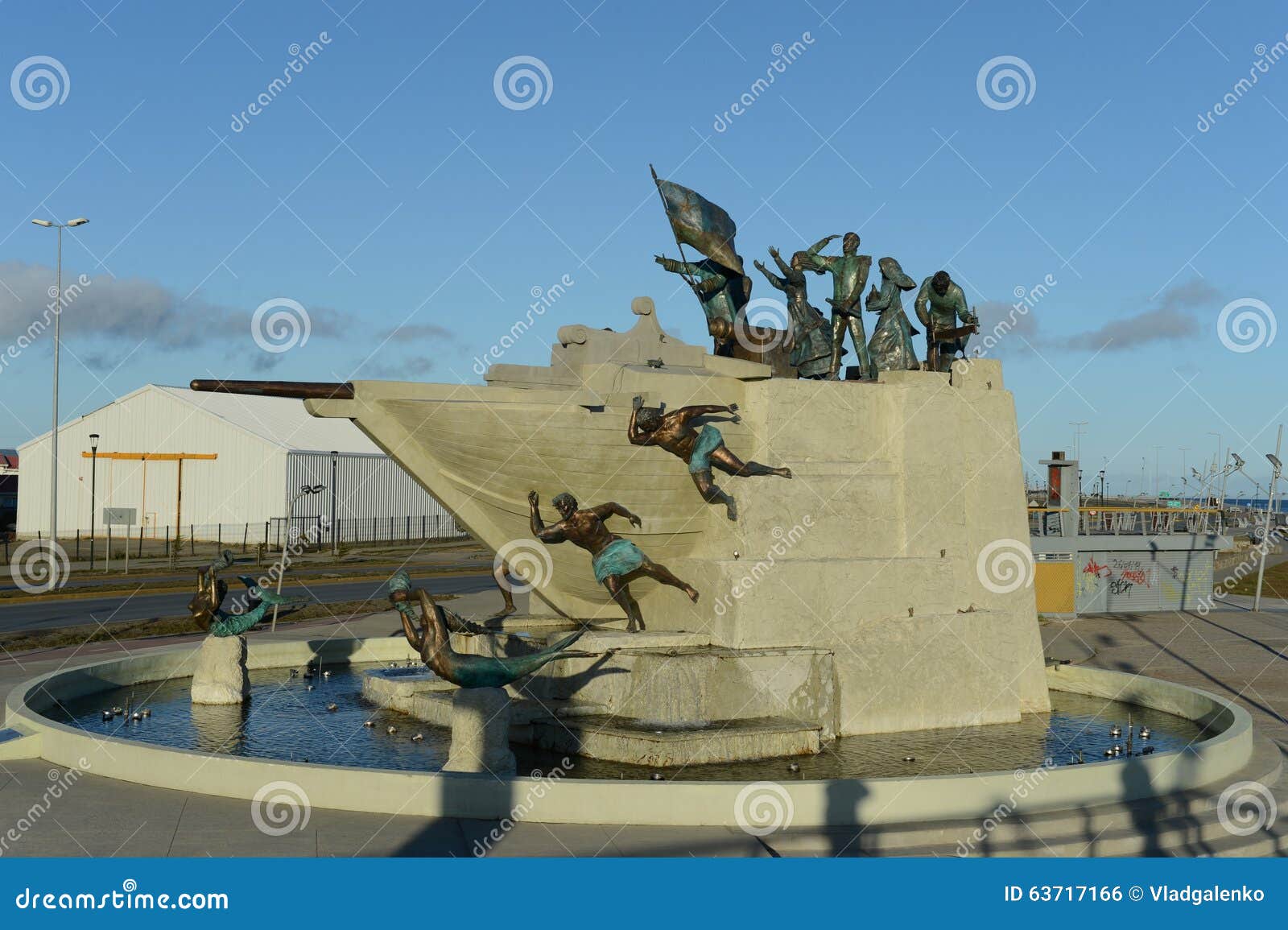Monument Aux Marins à Punta Arenas Photo stock - Image du rivage ...