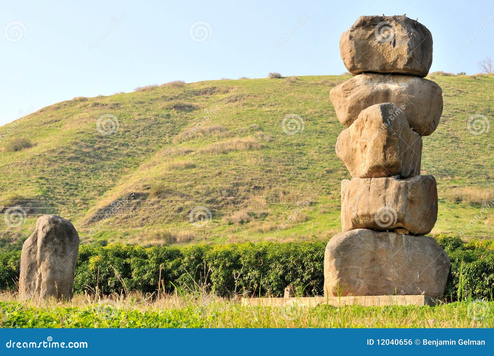 Monument of Basalt Boulders Stock Photo - Image of travel, stone: 12040656