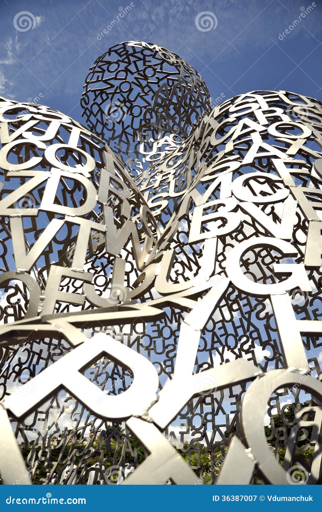 Monument built of letters stock image. Image of balance - 36387007