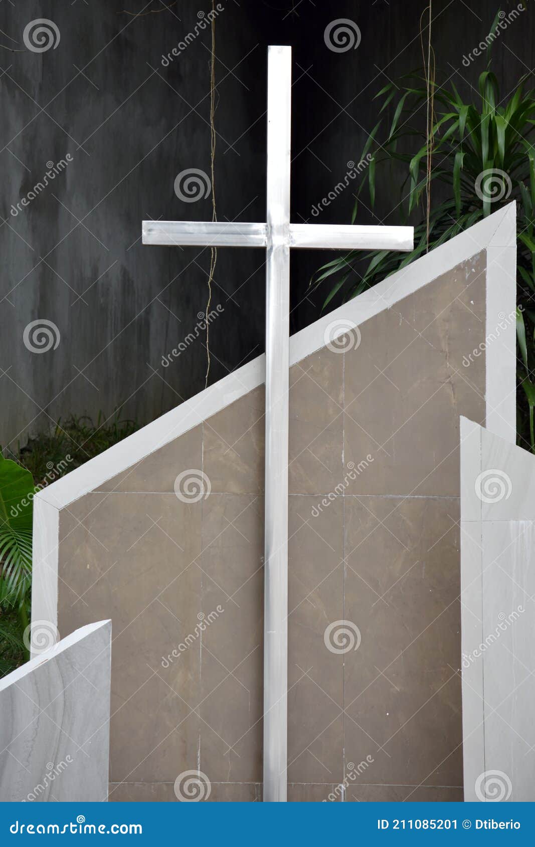 A Monument of a Christian Cross Stock Image - Image of christian ...