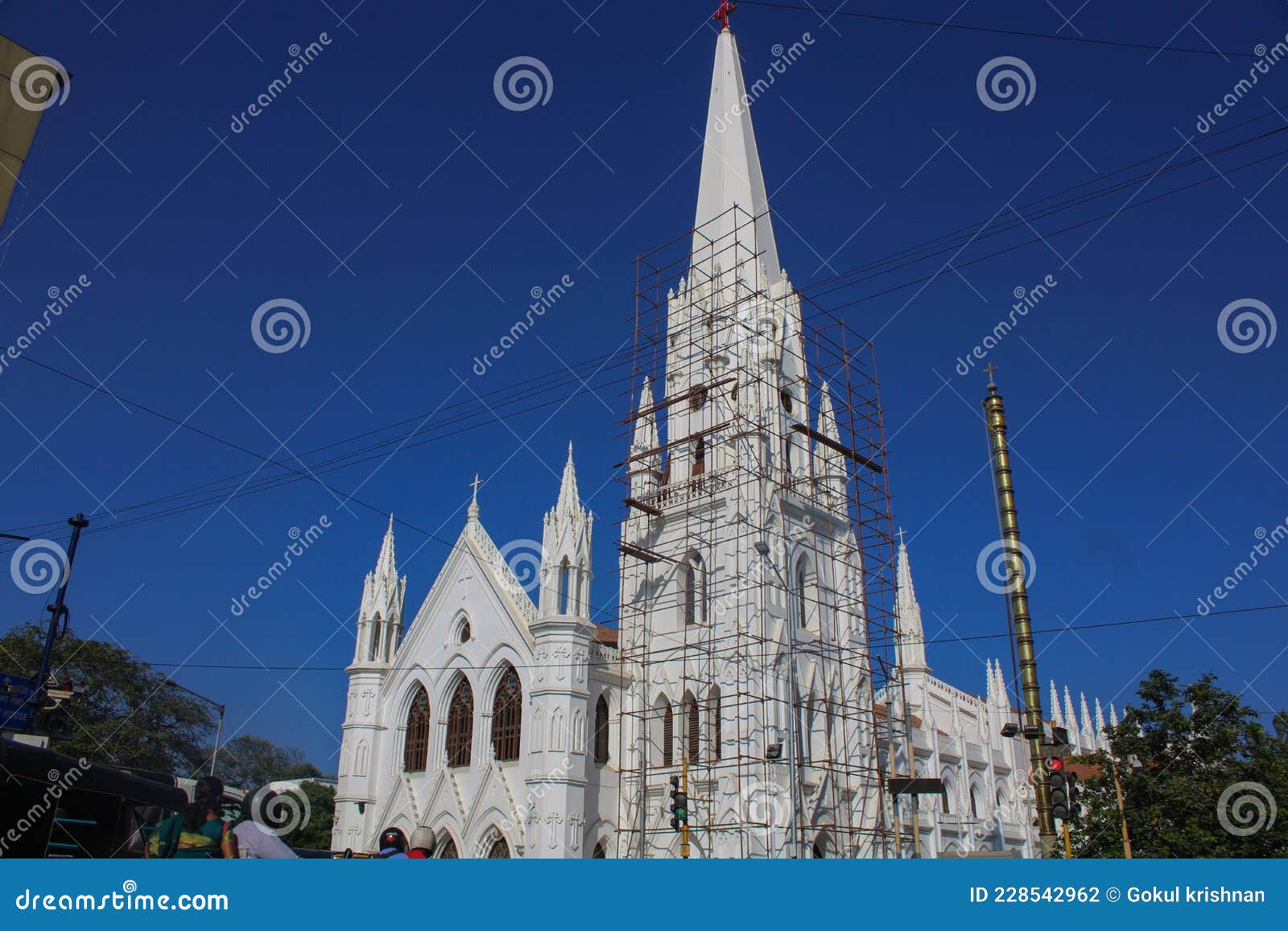 A monument church stock photo. Image of steeple, tower - 228542962