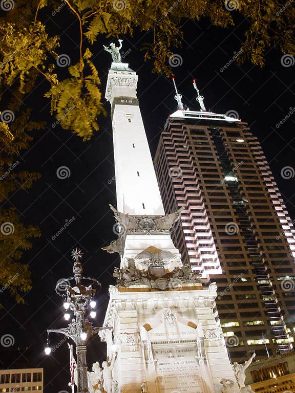 Monument Circle stock photo. Image of circle, landmark - 1399698