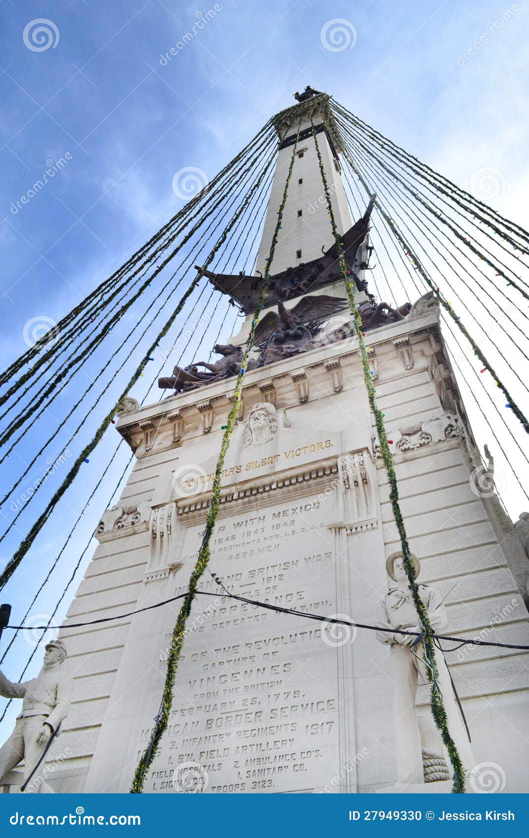 Monument Circle in Indianapolis Stock Photo - Image of fisheye, colts ...