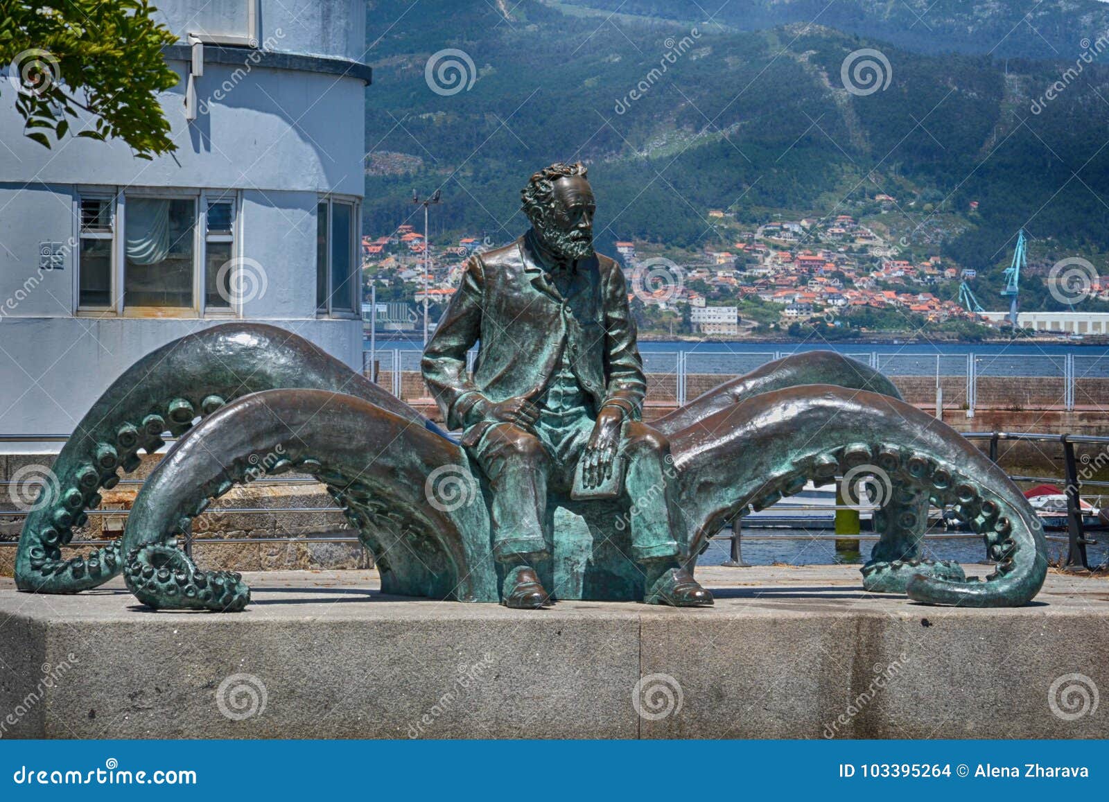 Monument in the City of Vigo, Spain Editorial Stock Image - Image of ...