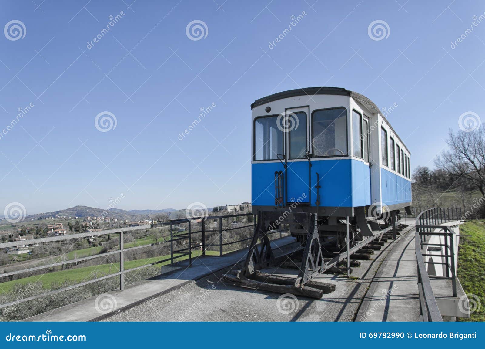 Monument of Classic Tramway Carriage Stock Photo - Image of tram, sunny ...