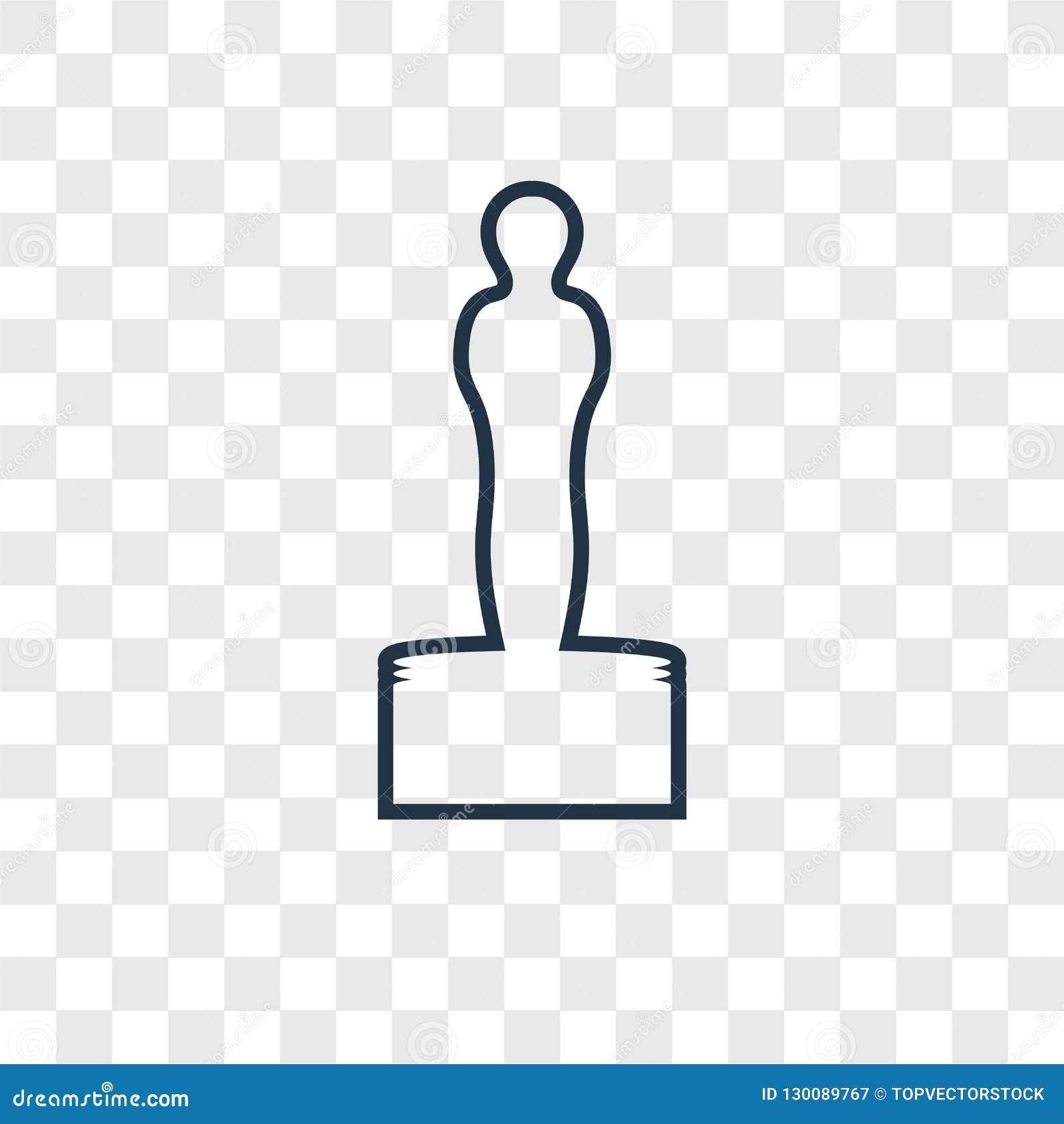 Monument Concept Vector Linear Icon Isolated on Transparent Back Stock ...