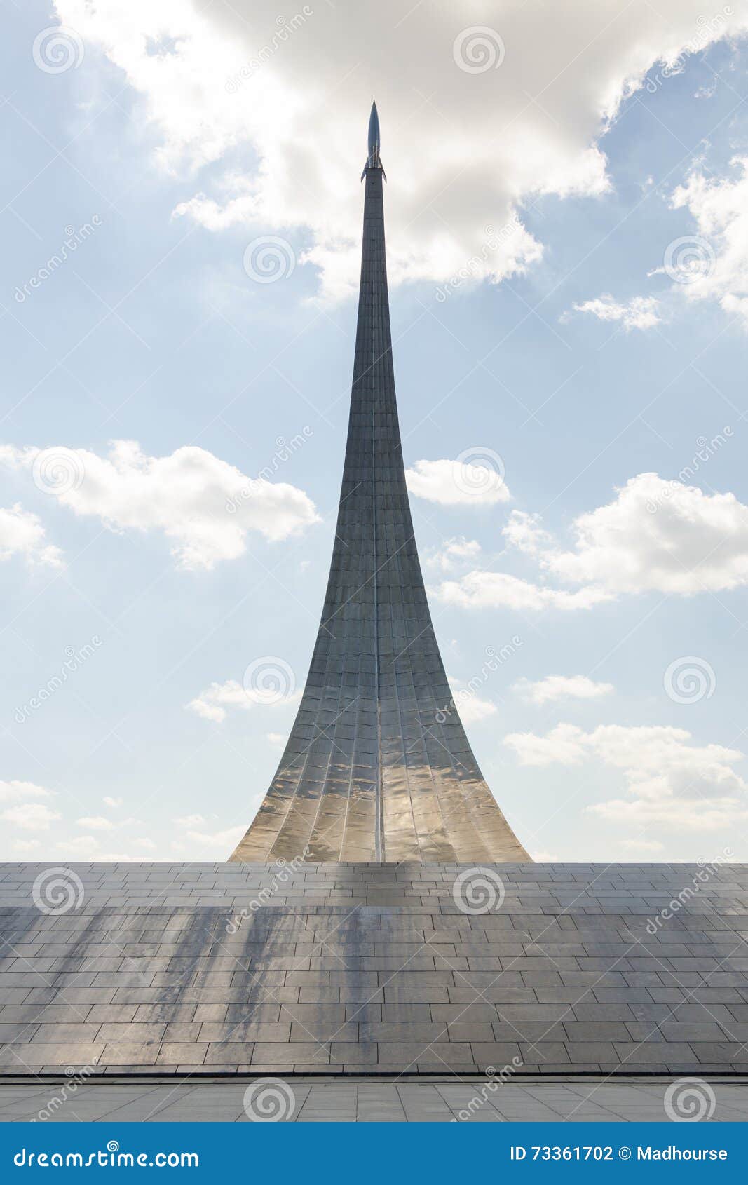 Monument Conquerors of Space, Lined with Titanium Panels, Height 107 M ...