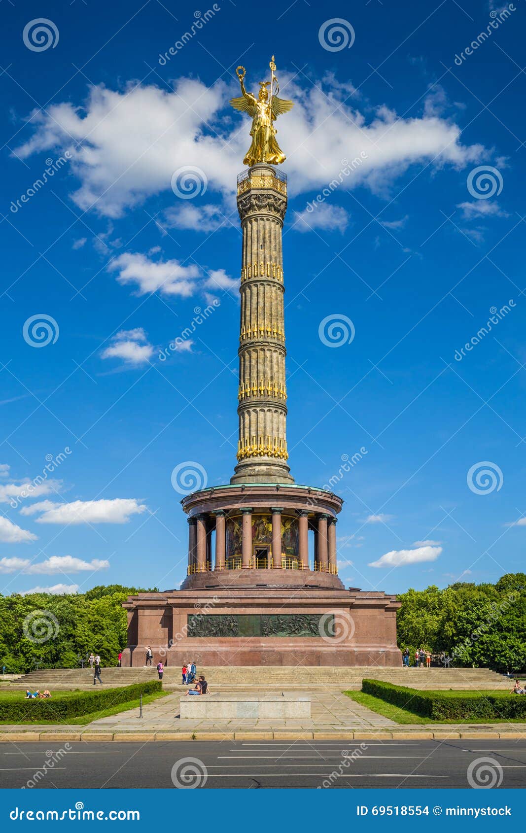 Monument De Berlin Victory Column En Parc De Tiergarten, Berlin, Photo ...