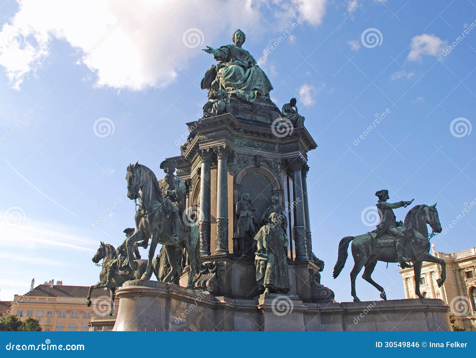 Monument De Maria Theresia (Vienne, Autriche) Image libre de droits ...
